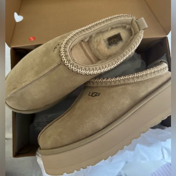 UGG | Shoes | Ugg Womens Tazz Platform Slipper Mustard Seed New | Poshmark